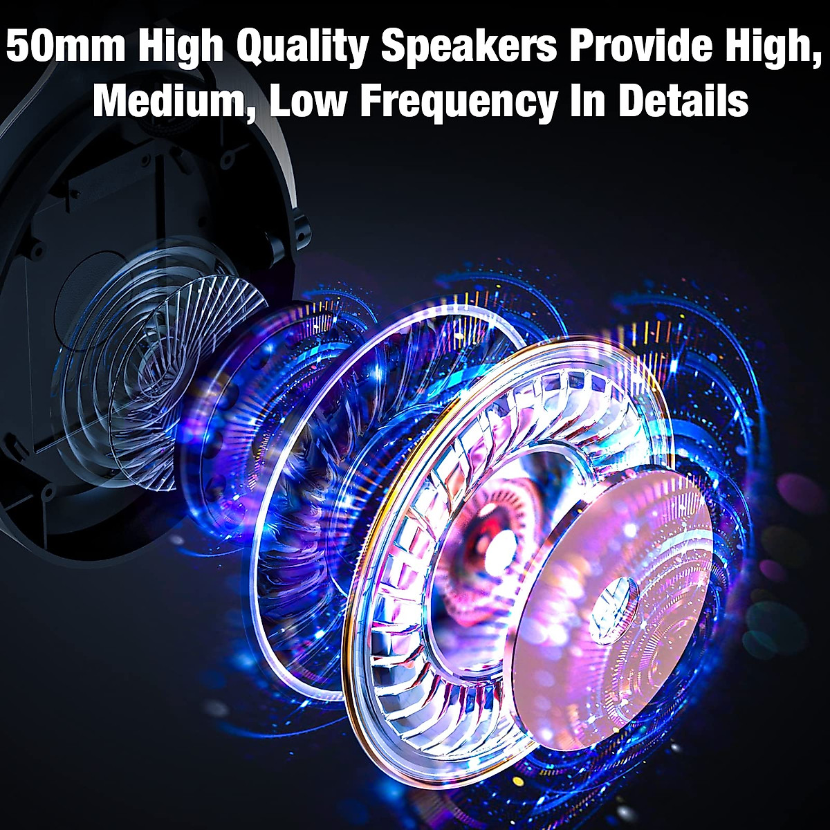 edonka Gaming Headset X 10, Noise Canceling Gaming Headphones with RGB Light,7.1 Surround Sound Crystal Clear Mic for PS5, PS4, Xbox One, PC, Mac