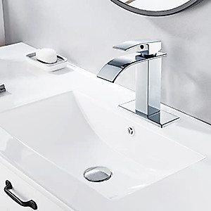 VOTON Bathroom Sink Drain Chrome Lavatory Pop-up Drain with Detachable Basket Stopper, Anti-Explosion and Anti-Clogging Drain Strainer，with Overflow Hole