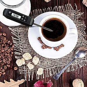 MASTER COOK Pocket Meat Thermometer Instant Read, Mini, Black