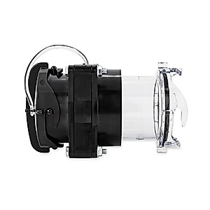 Camco Camper/RV Gate Valve with Built-in Clear Adapter | Features 3.5-Inch Long Clear Adapter, 4 Bayonet Prongs, and Fits 3-inch Sewer Fittings (39053)