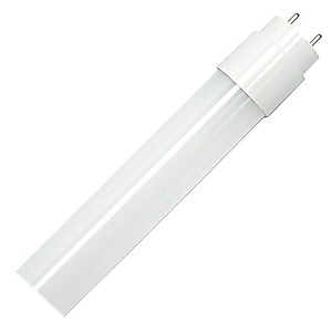SYLVANIA 4ft T8 LED Non-Dimmable Ballast-Free Linear Light Bulb, 32W=17W Efficient, 2200 Lumens, 4100K, Frosted Tube - 25 Pack (75026)