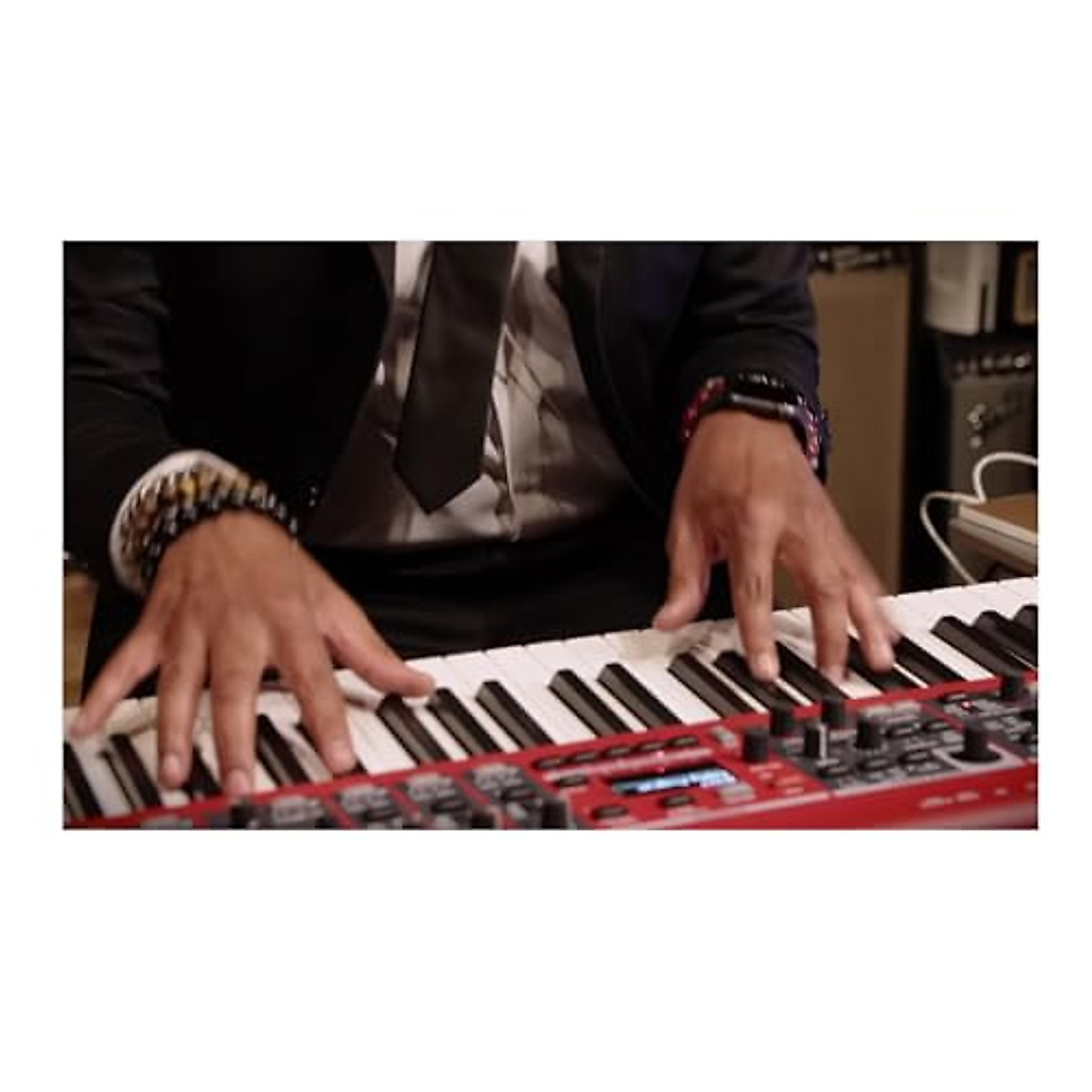 Nord Piano 5 73-Key Digital Piano Bundle with Adjustable Keyboard Stand, Adjustable Bench, Closed-Back Headphones, and 1/4-Inch TRS Cables (2-Pack) (6 Items)