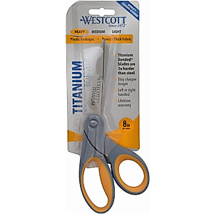 Westcott Titanium Bonded Scissors, 8" Bent