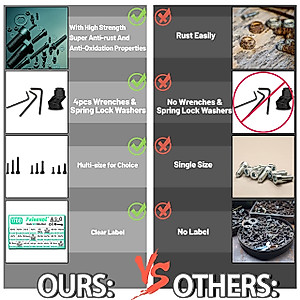 1760PCS Metric Screw Assortment M2 M3 M4 M5, Grade 12.9 Alloy Steel Hex Socket Head Cap Metric Bolts and Nuts Assortment Kit, Metric Screw Nuts and Bolts Flat&Lock Washers Set, 4 Hex Wrenches Included