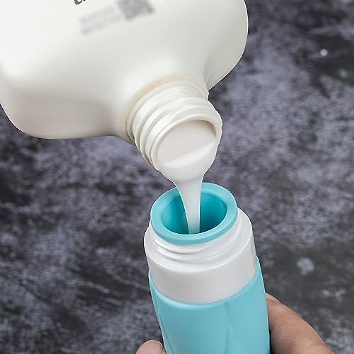 SUDDHO Travel Bottles for Toiletries, 2oz Travel Size Containers, Tsa Approved,Leak Proof Squeezable Silicone Travel Size Bottles for Shampoo Conditioner Lotion(5Pack)