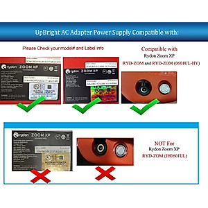 UpBright 25.2V AC/DC Adapter Compatible with Rydon Zoom XP RYD-ZOM 22.2V 2000mAh Li-ion Battery Hover Electric Scooter Board RYD-ZOM-RED RYDZOM 082-07-7721 FY0132520400 25.2VDC Power Supply Charger