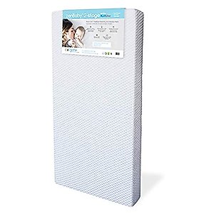 Colgate Mattress zenBaby 2-Stage Crib Mattress - Features 5-Inch Thick Dual-Zone Hypoallergenic Ecofoam with KulKote Technology on Infant Side for Temperature Regulation