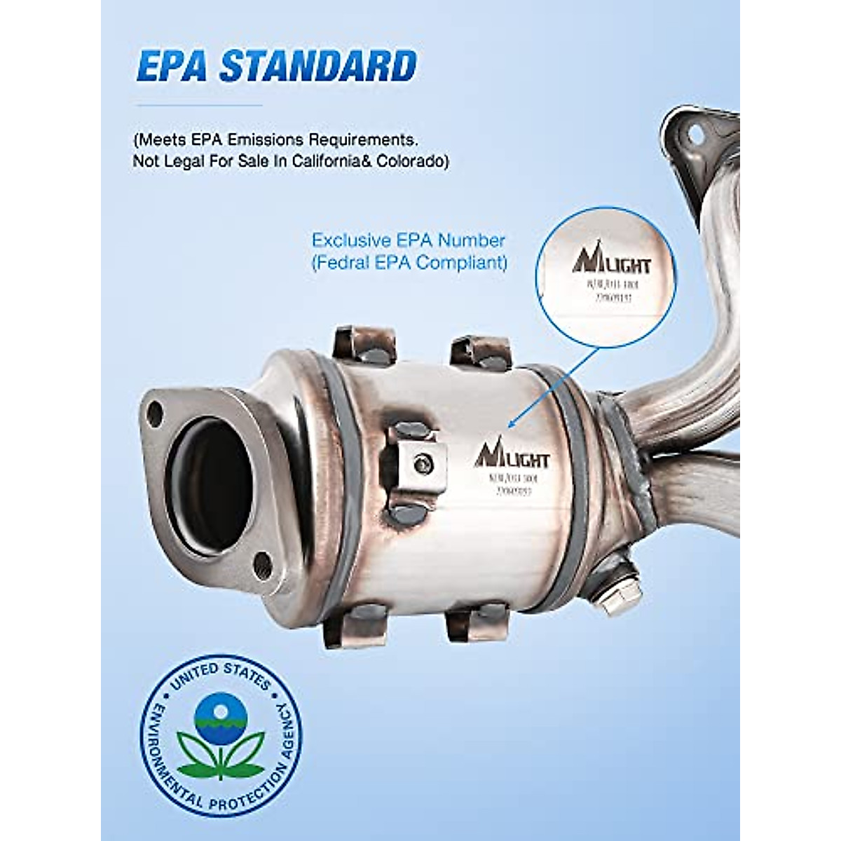Nilight Catalytic Converter for Hyundai Accent 2012-2017/Hyundai Veloster 2012-2017/Kia Rio 2012-2014/Kia Soul 2012 2013 2014 2015 2016 (EPA Standard)