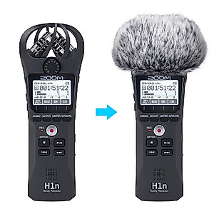 SUNMON H1N Microphone Windscreen Muff Suitable for Zoom H1n Handy Portable Digital Recorder to Reduce Noise