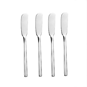 IMEEA Butter Knife Stainless Steel Butter Knife Spreader 6.5-Inch Cheese Spreaders, Set of 4