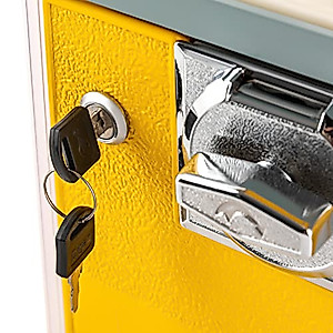 Vending Machine Huge Load Capacity Candy Machine Capsule Toy Vending Machine Prize Machine Gumball Bank Candy Vending Machine for Game Retail Stores, 11.42x10.24x10.63 Inch (Yellow)