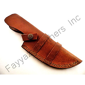 FAYYAZ BROTHERS Custom Made Damascus Steel Hunting Knife/Tracker Knife FBK-15306, 307, 308, 309, 310, 311, 312, 313 and 314 (Rose Wood)