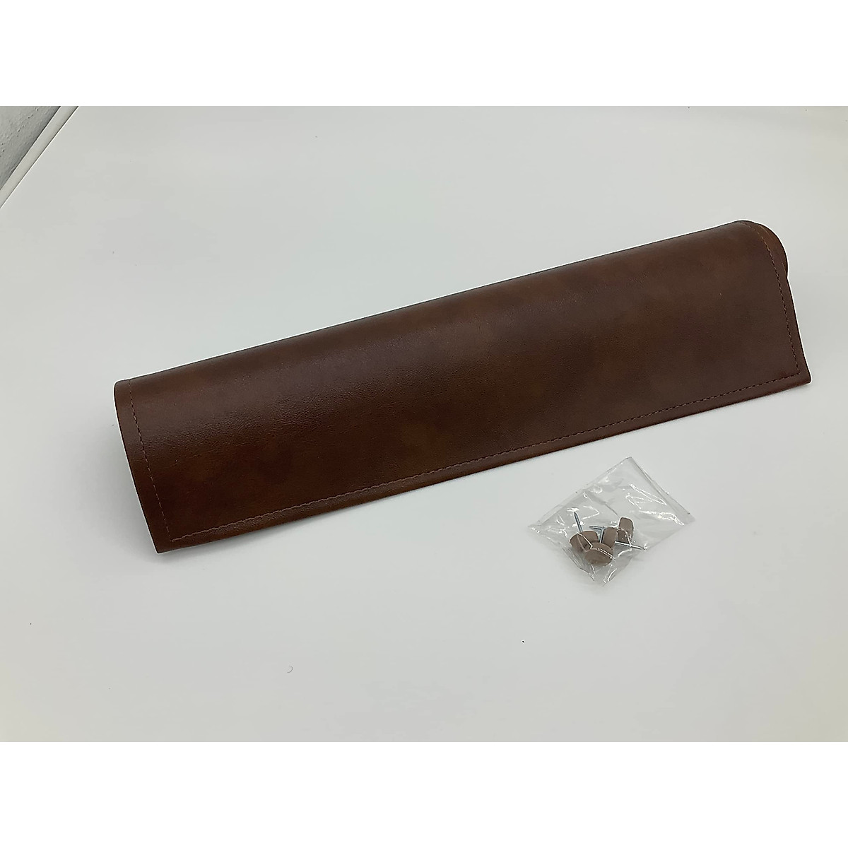 Headrest cover Premium Vinyl furniture slipcover furniture protector Tear resistant fade resistant sofas loveseats theater chairs office chairs recliners RV's (Chocolate Brown)