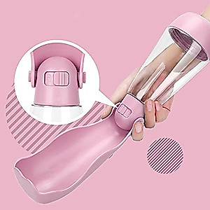 AHEGAS Dog Food Bowl 2in1 Dog Water Bottle Feeding Bowl Outdoor Travel Puppy Cat Drinking Feeder Dispenser for Small Dogs Portable Pet Product ( Color : Blue )