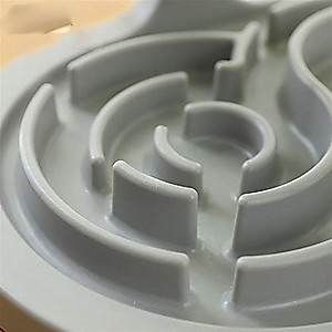 FUUIE Bowls for Food and Water SUPREPET Interactive Pet Dog Cat Food Bowl Puppy Feeder Puzzle Toy Slow Feeder for Dog Kitten Cat IQ Training Automatic Feeders (Color : Blue)