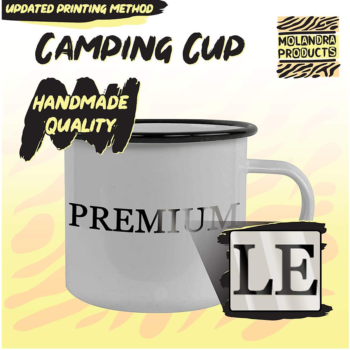#zinced - 12oz Hashtag Camping Mug Stainless Steel, Black