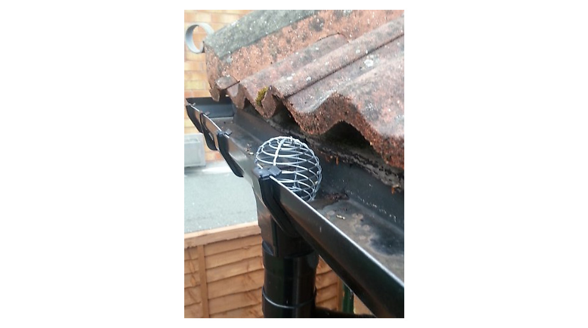 Stainless Steel Gutter Strainer - 4 Pack for 2" Downspouts