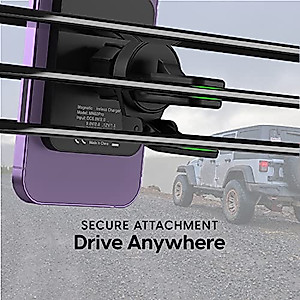 TALK WORKS Cell Phone Car Mount Compatible w/iPhone 13/13 Pro/13 Pro Max/14/14 Plus/14 Pro/14 Pro Max, 12, Mini, Pro/Max, MagSafe - Air Vent Magnetic Holder Stand (Black)