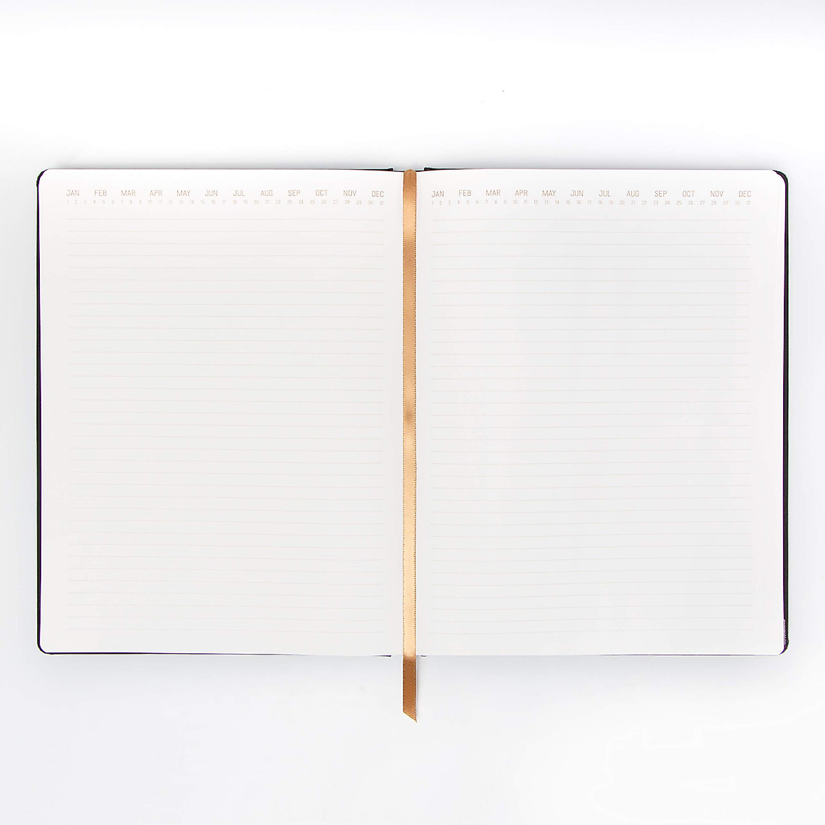 Designworks Ink Bad Ideas Black 7.25" x 10.25" Jumbo Journal Notebook with Cloth Cover, Gold Accents, Lined Pages, Ribbon Marker for Work, Writing, Journaling