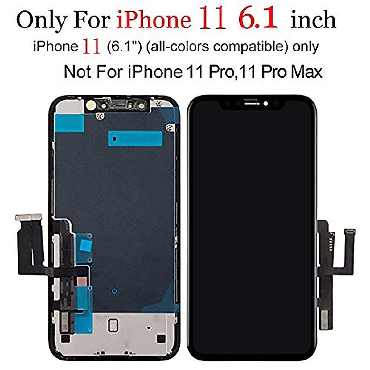 Fixerman for iPhone 11 LCD Screen Replacement 6.1 inch, 3D Touch Display Digitizer Assembly with Repair Tools, Compatible with iPhone 11(A2111, A2223, A2221) (6.1 inch)