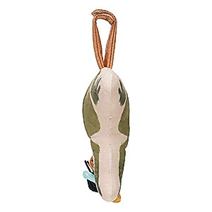 Manhattan Toy Firefly Frog Baby Travel Toy with Chime, Jiggle Pull, Crinkle Fabric and Adjustable Fabric Loop for Carriers and Cribs