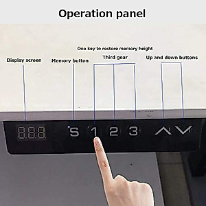 Bookshelf Height Adjustable pc Computer Gaming Desk, Modern Simple Home Office Desks Table, Electric Lifting Table with Control Panel and Anti-Collision Protection