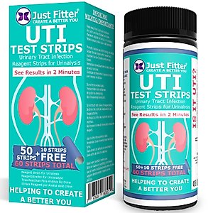 UTI Urine Test Strips. Urinary Tract Infection Strip. Simple, Fast and Accurate Results. Urinalysis Home Testing Stick Kit for Nitrite and Leukocytes.