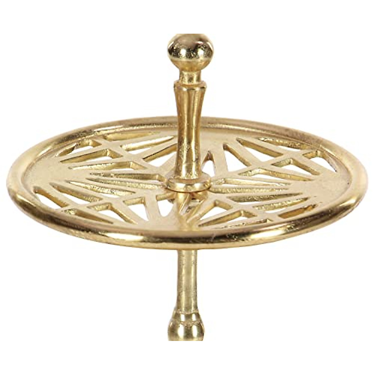 Deco 79 Aluminum 3 Tiered Tiered Server, 13" x 13" x 21", Gold