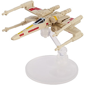 Hot Wheels Star Wars Starships 40th Anniversary X-Wing 5 Vehicle, Red