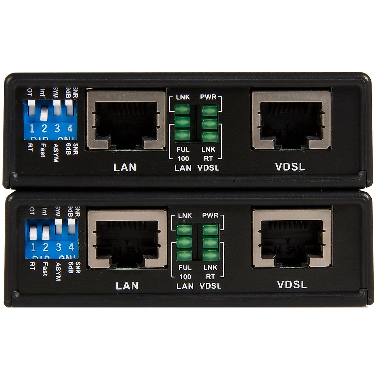 StarTech.com 10/100 VDSL2 Ethernet Extender Kit Over Single Pair Wire, Long Range Repeater, Replaced by VDSL-LAN-EXTENDER-1G