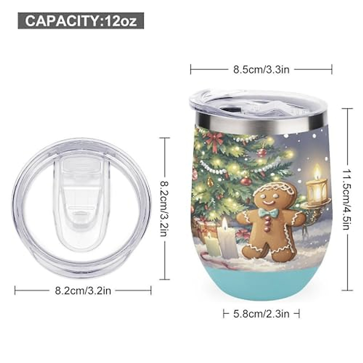 OPTKSNCU 304 Stainless Steel Insulated Cup with Lid, Candle Holder Print Durable, And Easy to Clean – Ideal for Home, Office, And Gift Giving