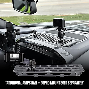 Bulletpoint RubiGrid Metal Dash Mount Phone Holder & Action Camera Mount Compatible with 2021-2024 Ford F-150 and Ford Raptor