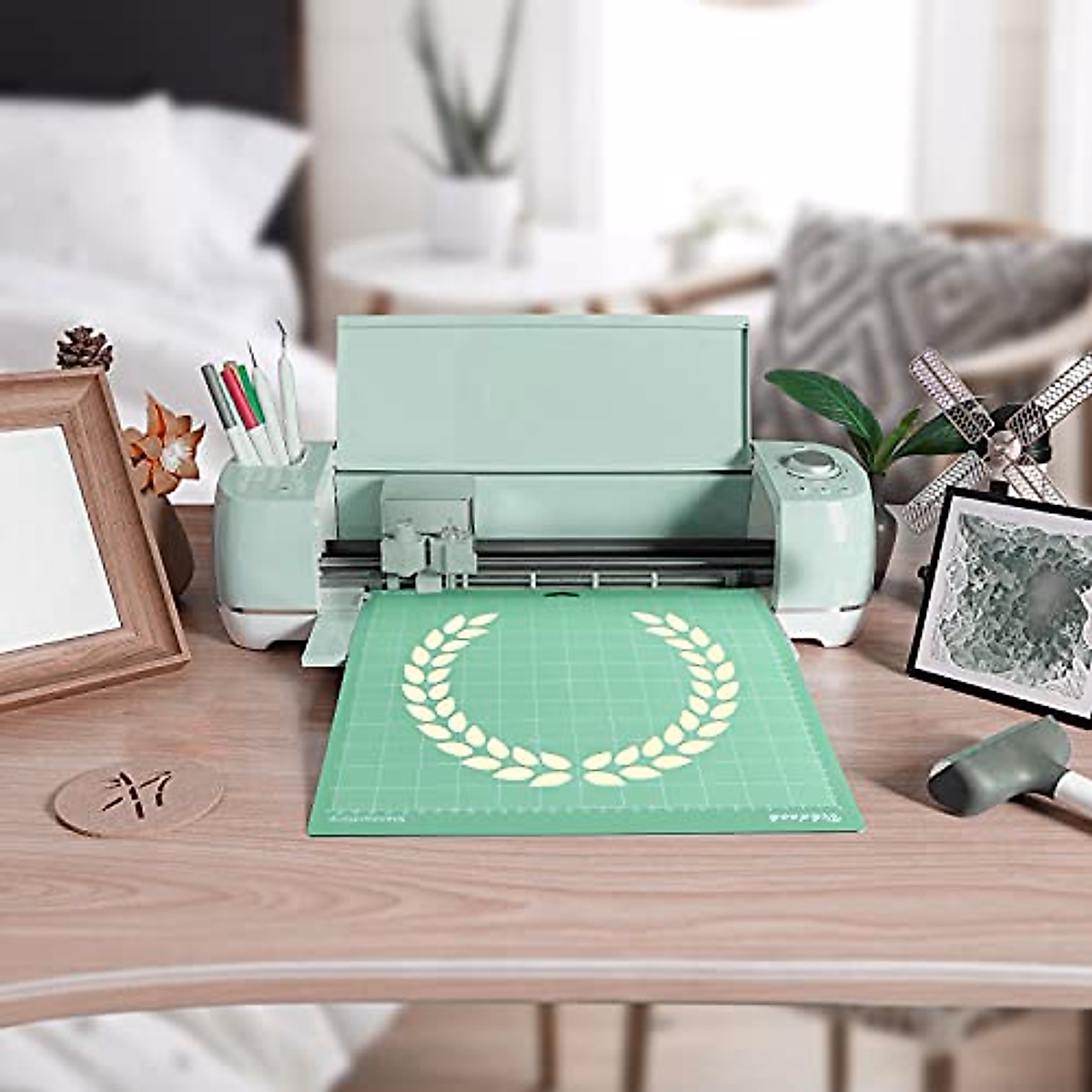 VIKDOOK Cutting Mat for Cricut Machine 12” X12” 5 Pack Mats Standard Grip Sticky Mats Green Color Pack