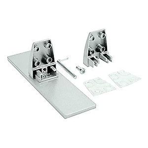 Pomojonbi Sneeze Guard Clamp Bracket, T-Shaped Desk Partition Clamp with Freestanding Base for Organic Glass or Acrylic Panel