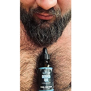Bears Looking Beard Oil Conditioner - All Natural Sandalwood Scent with Argan Oil - Softens & Strengthens Beards and Mustaches