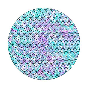 Mermaid Colorful Tail Fish Scale Aqua Ocean lovers Gift PopSockets PopGrip: Swappable Grip for Phones & Tablets