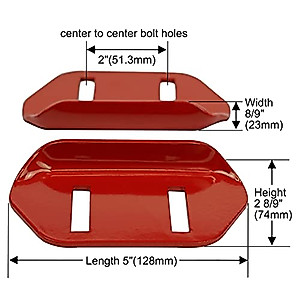 Outdoor Living 2 Pieces Snow Blower Skid Shoe Replaces Toro 40-8160-01 Oregon 73-038 Clinic 1606569,5" Length by 2-8/9" Wide