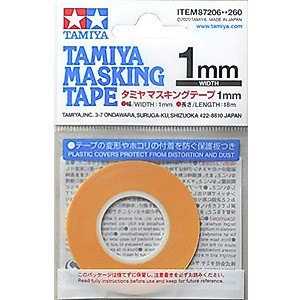 TAMIYA TAM87206 87206 Masking Tape 1 mm/18 m, Model Making, Accessories