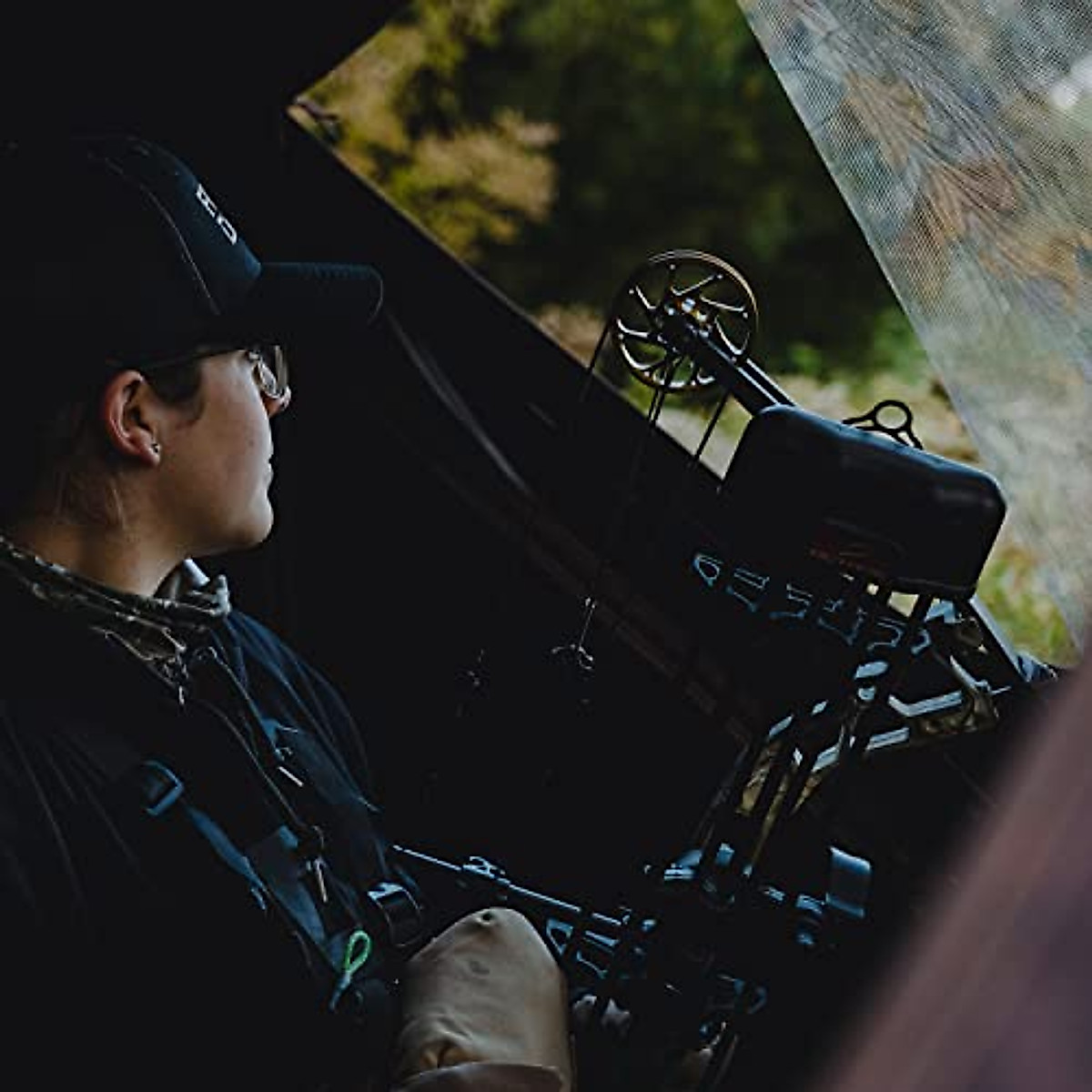 Barronett Blinds® Prowler 350, Portable Hunting Blind, Pop-Up Hub Blind, Huge Interior, Lightweight, 3-Person, Bloodtrail® Woodland, 80” x 90” x 90”, PR350BT