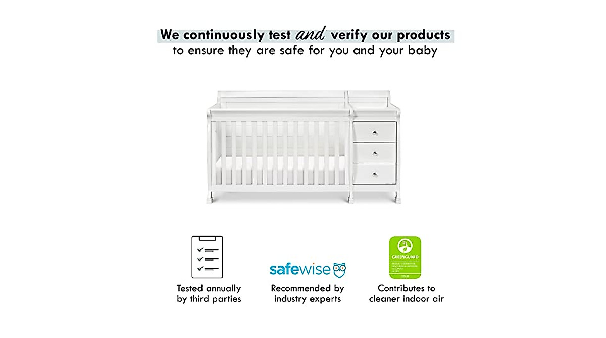 DaVinci Kalani 4-in-1 Convertible Crib & Changer in White | Versatile ...