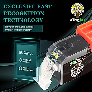 Kingjet Compatible Ink Cartridge Replacement for Canon 221 CLI-221 Work with Pixma IP3600 IP4600 IP4700 MX860 MX870 MP560 MP620 MP620B MP640 MP980 MP990, 9 Pack, (CLI221 Ink: 3C 3M 3Y)