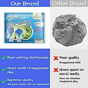 Doctor Costume For Kids Doctor Costume - Includes Kids Lab Coat - Ideal Career Day Costume For Kids - Including Kids Doctor Coat. Girls Doctor Costume - Boys Dress Up - Kids Veterinarian Costume