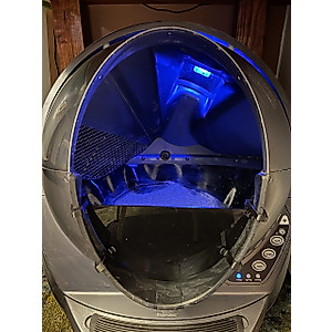 LR Things Full Guard in Glossy/Matte Black Acrylic for Litter-Robot 3 Litter Box