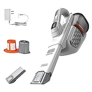 BLACK+DECKER Dustbuster Handheld Vacuum, Cordless, AdvancedClean+, White (HHVK320J10)