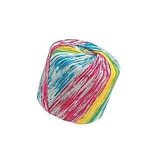 1 Roll Cotton Thread Balls Yarn Dyeing Colorful Cotton Threads for Crochet Hardanger Cross Stitch Needlepoint Hand Embroidery 133m Neon
