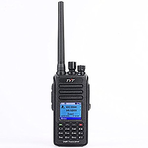 TYT MD-UV390 Dual Band VHF UHF DMR Radio W/GPS Waterproof Dustproof IP67 Walkie Talkie w/Free Cable