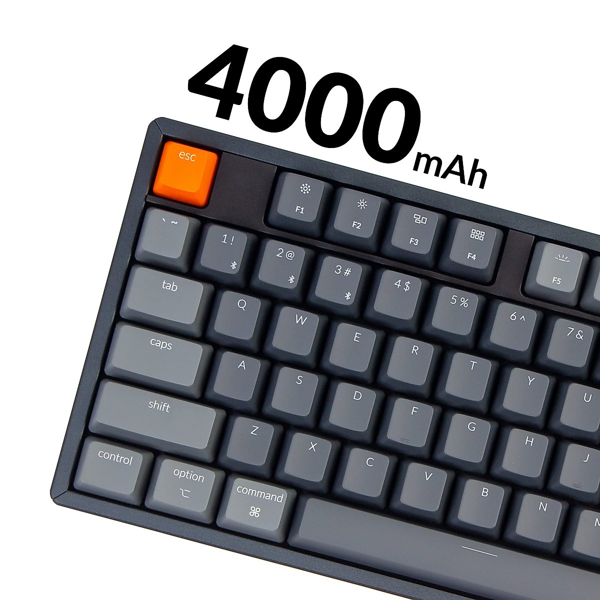 Keychron K10 Full Size 104 Keys Bluetooth Wireless/USB Wired Mechanical Gaming Keyboard for Mac with Gateron G Pro Brown Switch/RGB Backlight/Multitasking Computer Keyboard for Windows, Aluminum Frame