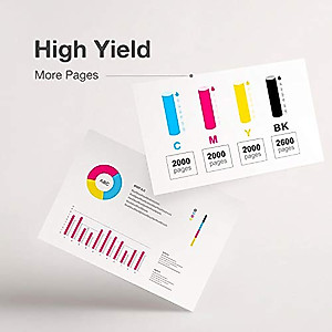 LEMERO Remanufactured Ink Cartridges Replacement for Epson 786XL 786 for Workforce Pro WF-4630 WF-5690 WF-5190 WF-5620 WF-4640 WF-5110 (Black, Cyan, Magenta, Yellow, 4-Pack)