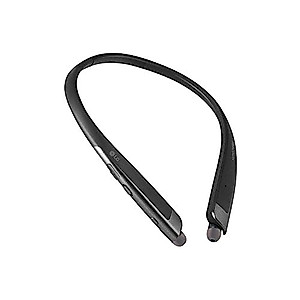 LG HBS-1120 Tone Platinum Se Bluetooth Wireless Retractable Stereo Headset with Google Assistant- Black - Retail Packaging, 2.3