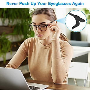 LDCREEE 12 Pairs Eyeglass Ear Grip, Anti-slip Eyeglass Holder, Premium Silicone Ear Hook, Eyeglass Temple Tips Sleeve Retainer for Glasses, Sunglasses （Black, Clear-12 Pairs）